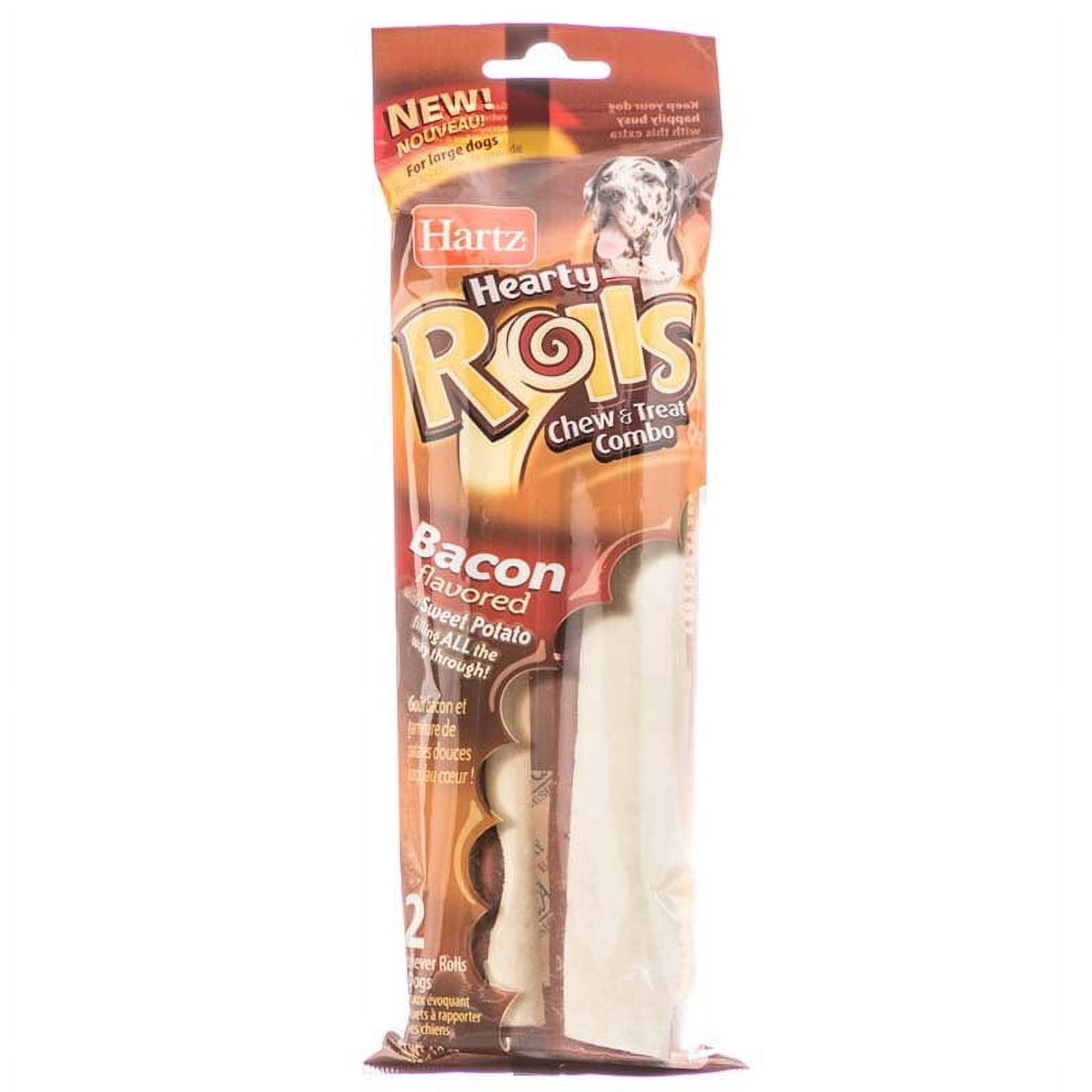 Hartz Hearty Rolls Bacon Flavor Chew & Treat Combo, 2 Pack - Walmart.com