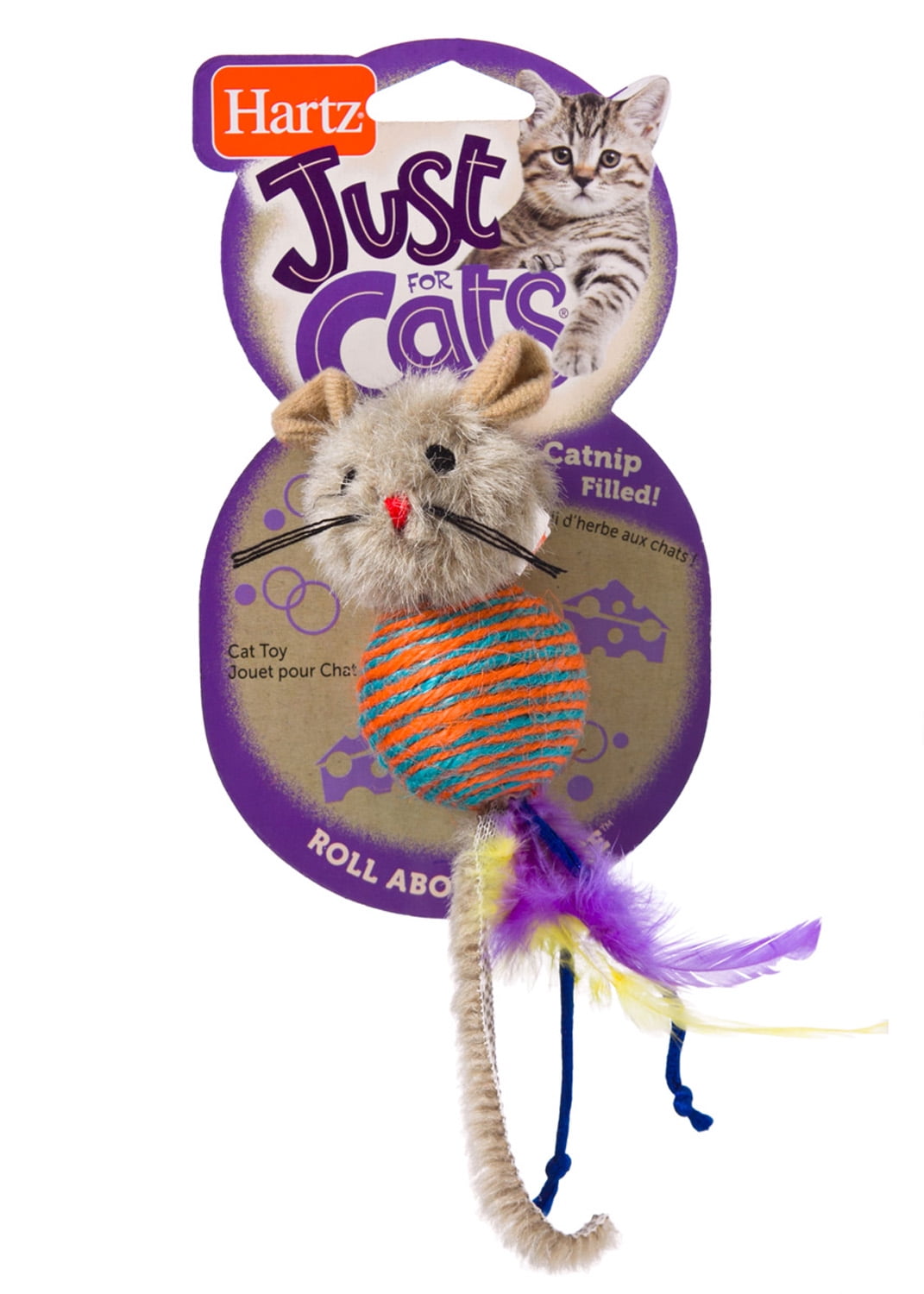 Hartz Just for Cats Roll About Mouse Cat Toy, 1ct - Walmart.com