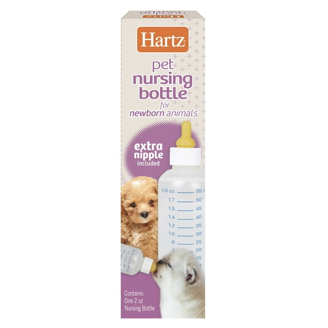 Hartz Newborn Pet Nursing Bottle for Small Animal Feeding, Formula ...