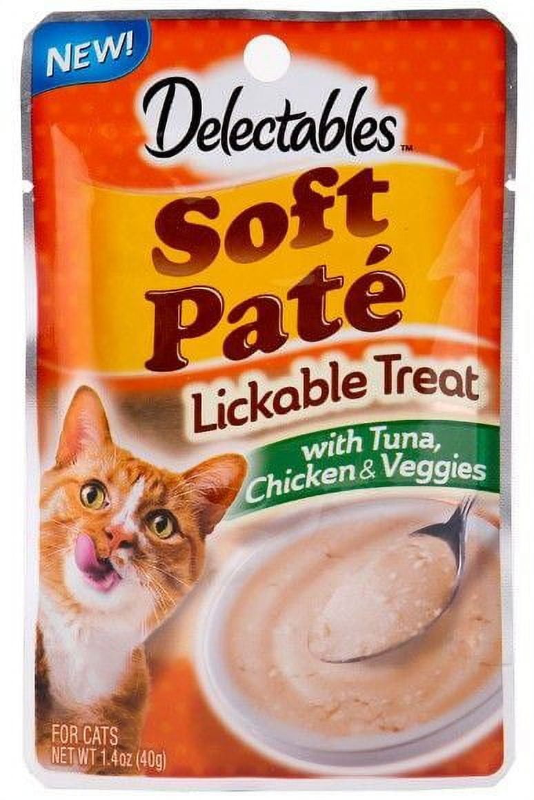 Hartz Soft Pate Lickable Treat for Cats Tuna Chicken and Veggies, 1.4 ...