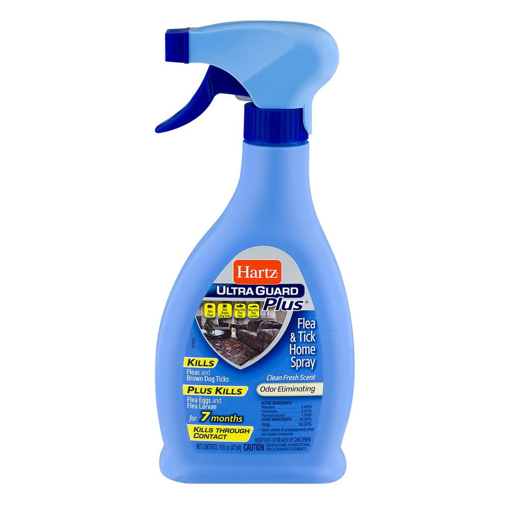 Hartz UltraGuard Plus Flea and Tick Home Spray, Liquid, 16oz - Walmart.com