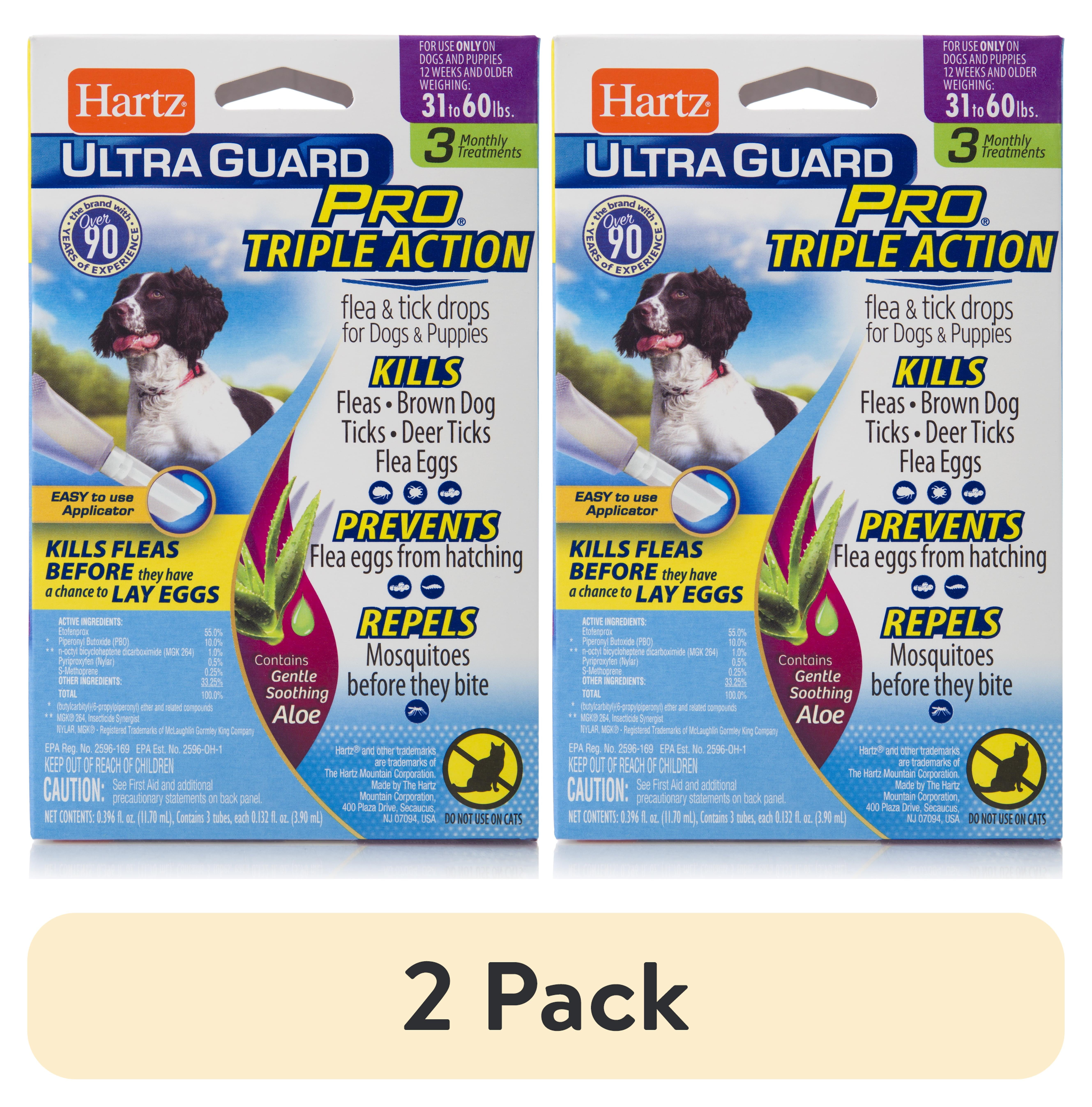 Customer reviews for (2 pack) Hartz UltraGuard Pro with Aloe Flea ...