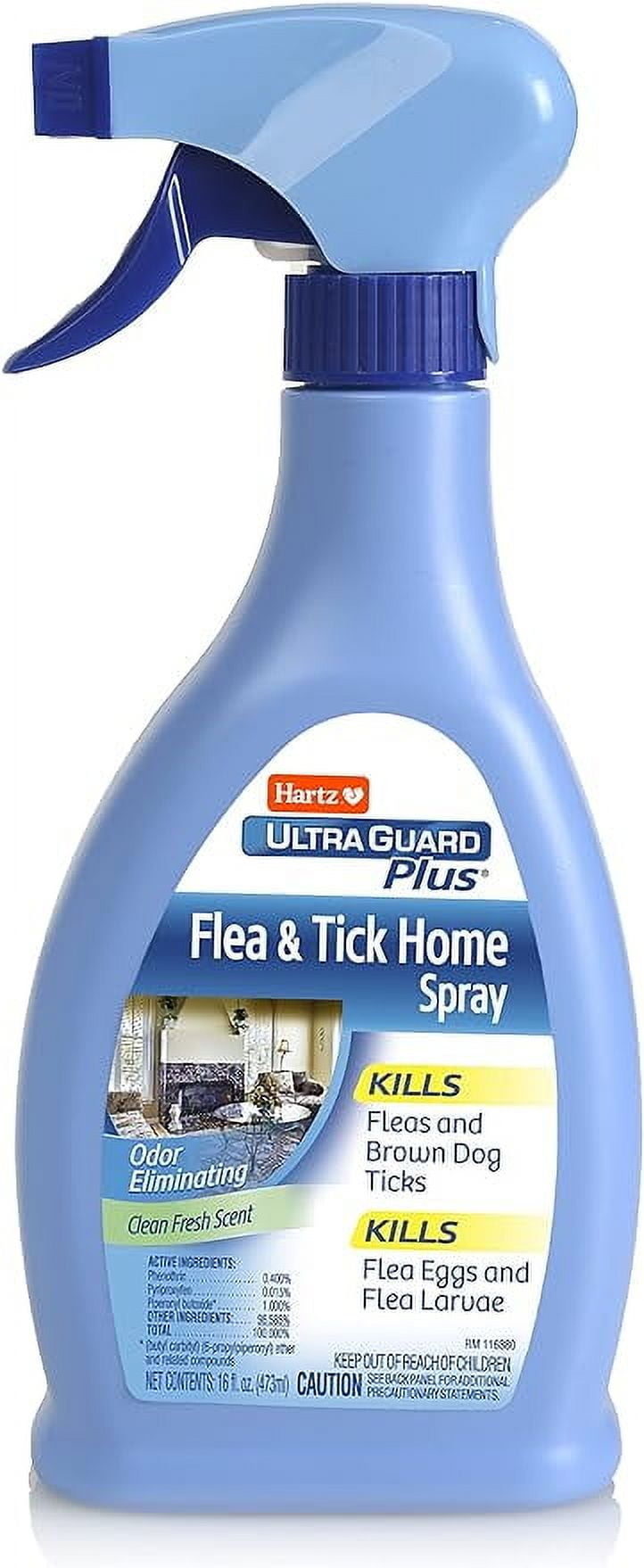 Hartz Ultraguard Plus Flea & Tick Home Spray Clean Fresh Scent, 16 Oz ...