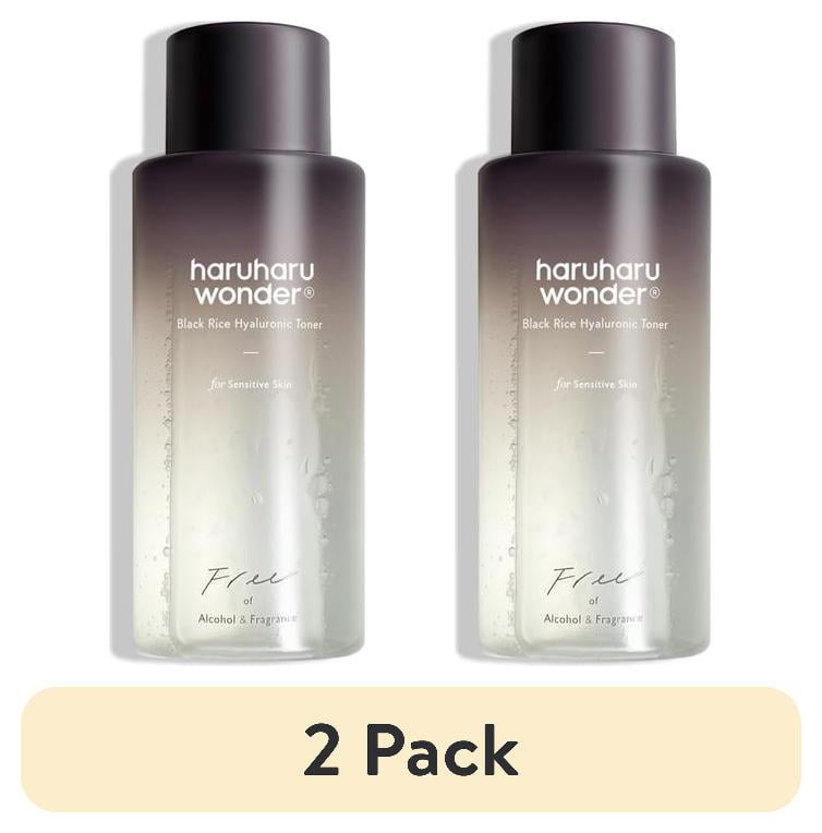 (2 pack) Haruharu Wonder Black Rice Hyaluronic Toner for Sensitive Skin, 150ml - Walmart.com