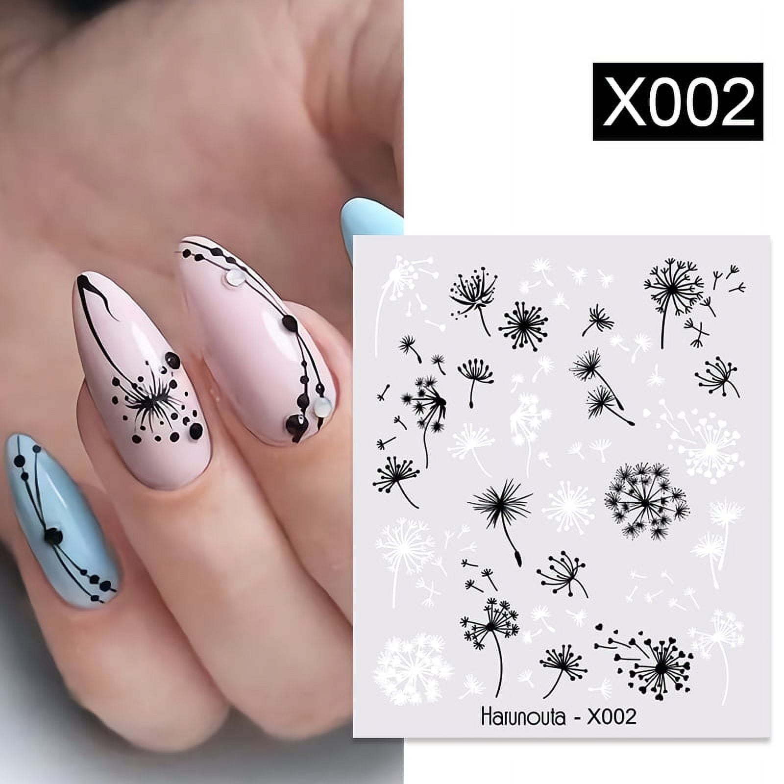 Harunouta Spring Water Nail Decal And Sticker Flower Leaf Tree Green ...