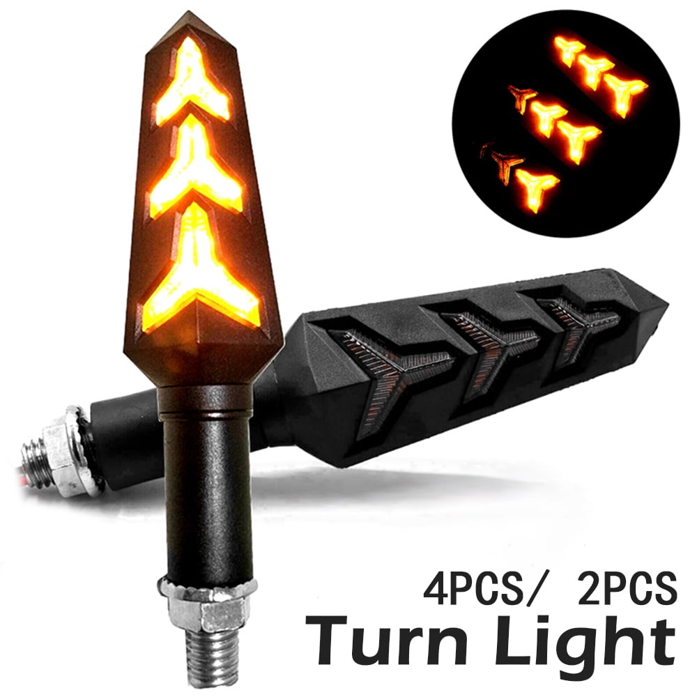 Harupink 2Pcs 12V Universal LED Motorcycle Indicators Motorbike Turn ...