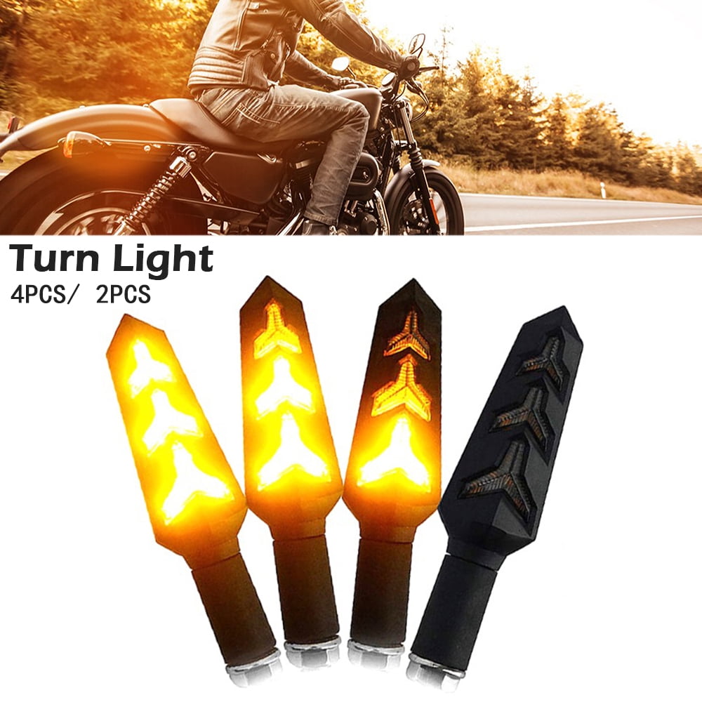 Harupink 2Pcs 12V Universal LED Motorcycle Indicators Motorbike Turn ...