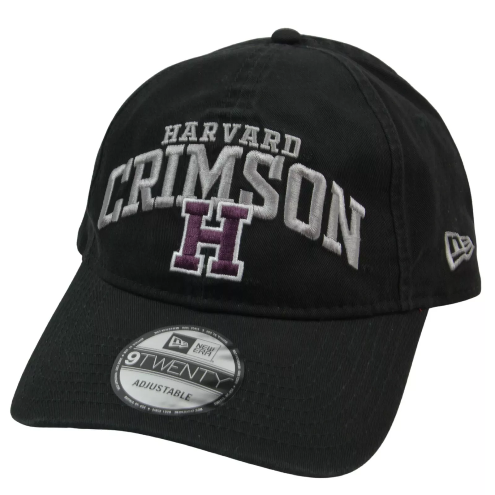 Harvard Crimson New Era 9TWENTY Relaxed Fit NCAA Team Logo Cap Dad Hat ...