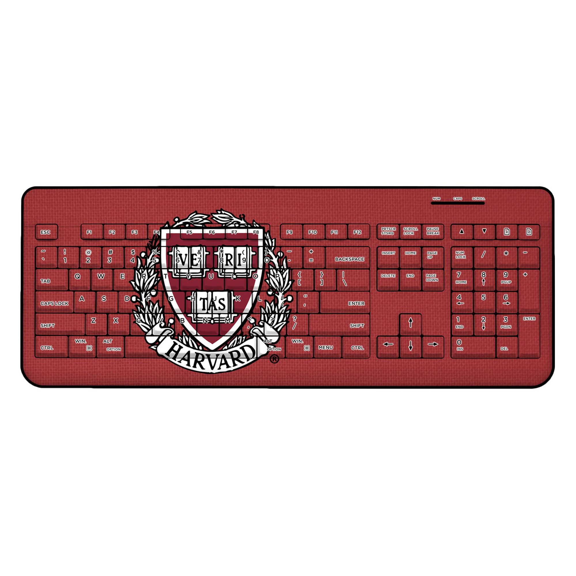 Harvard Crimson Solid Design Wireless Keyboard - Walmart.com
