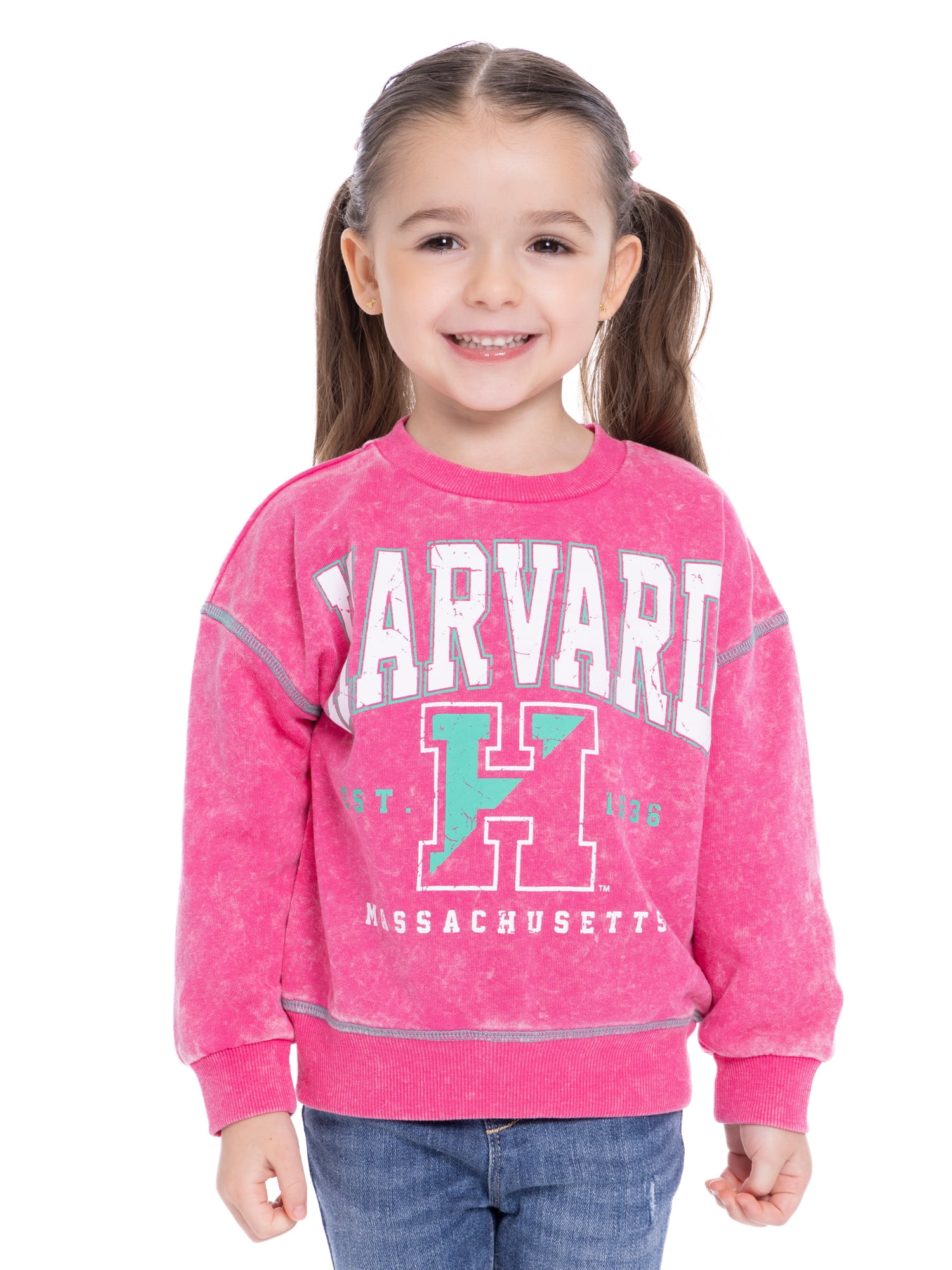 Harvard Toddler Girls Collegiate Graphic Sweatshirt, Sizes 12M-5T ...