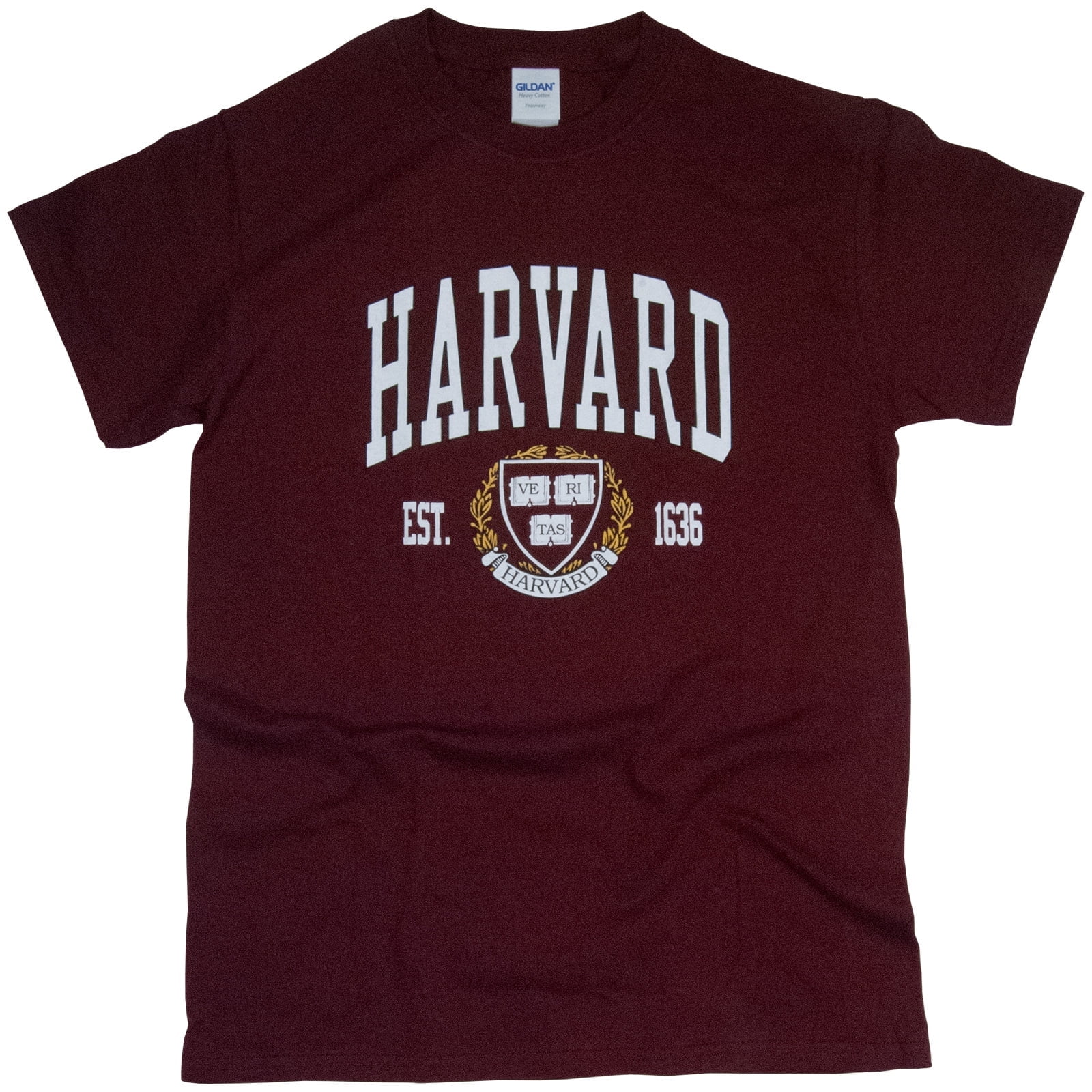 Harvard University T-Shirt Officially Licensed Crest Logo Tee - Walmart.com