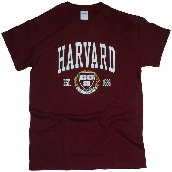 Harvard University T-Shirt Officially Licensed Crest Logo Tee - Walmart.com