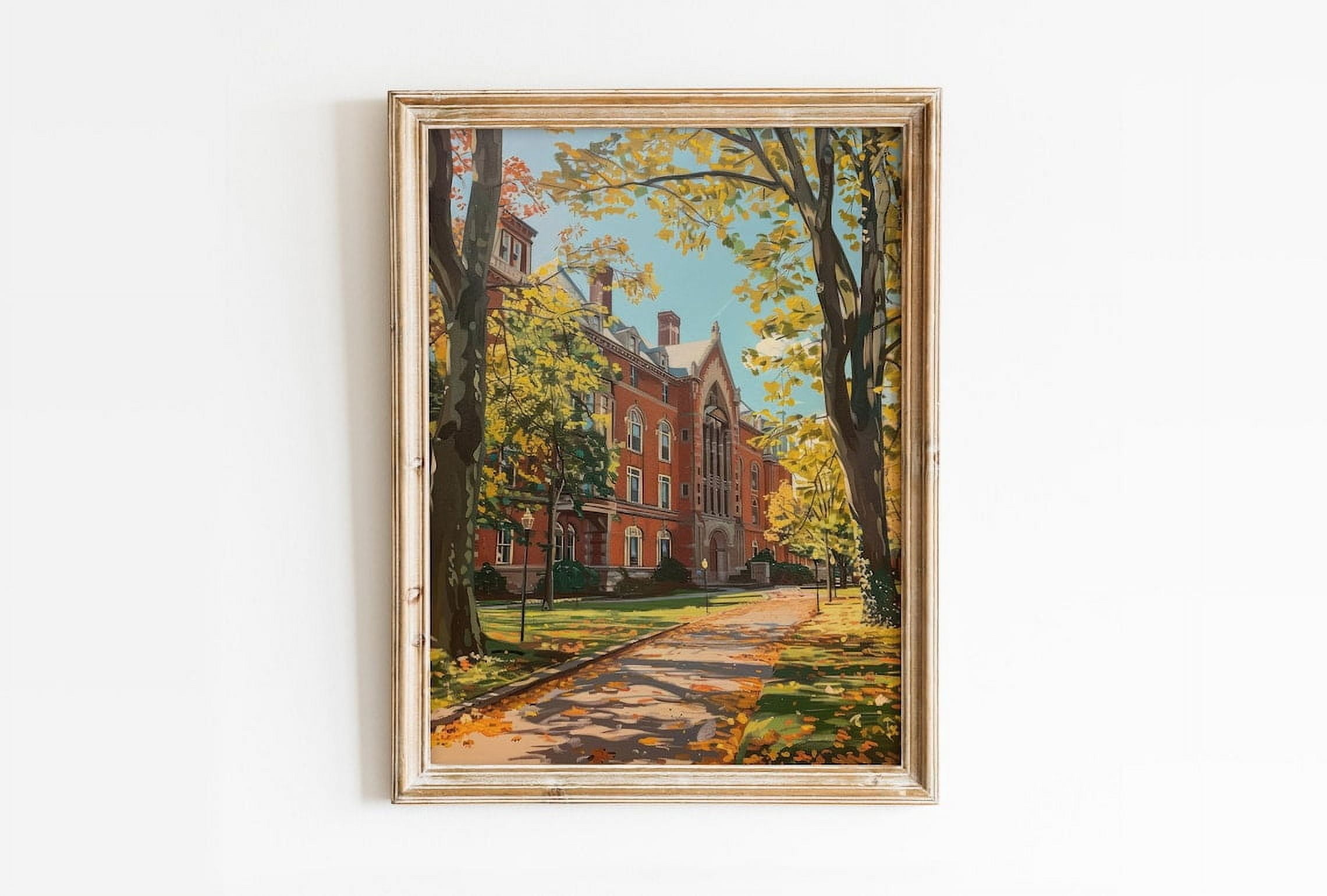 Harvard University Wall Art, College Wall Art, Autumn Cozy Room Decor ...