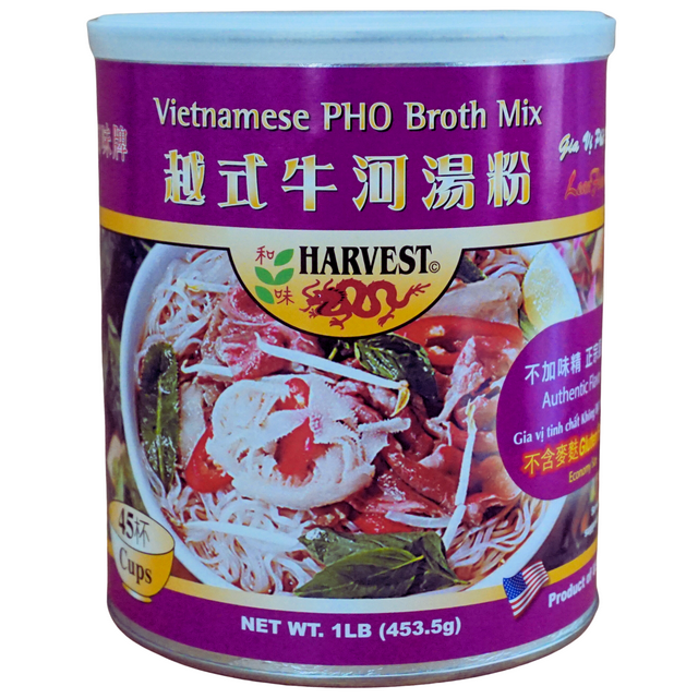 Harvest 2000 Pho Broth Base Mix, Authentic Vietnamese Soup Seasoning ...