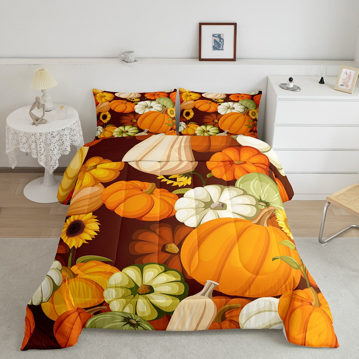 Harvest Bedding for Girls Women Fall Bedroom Decor Comforter Set Full ...