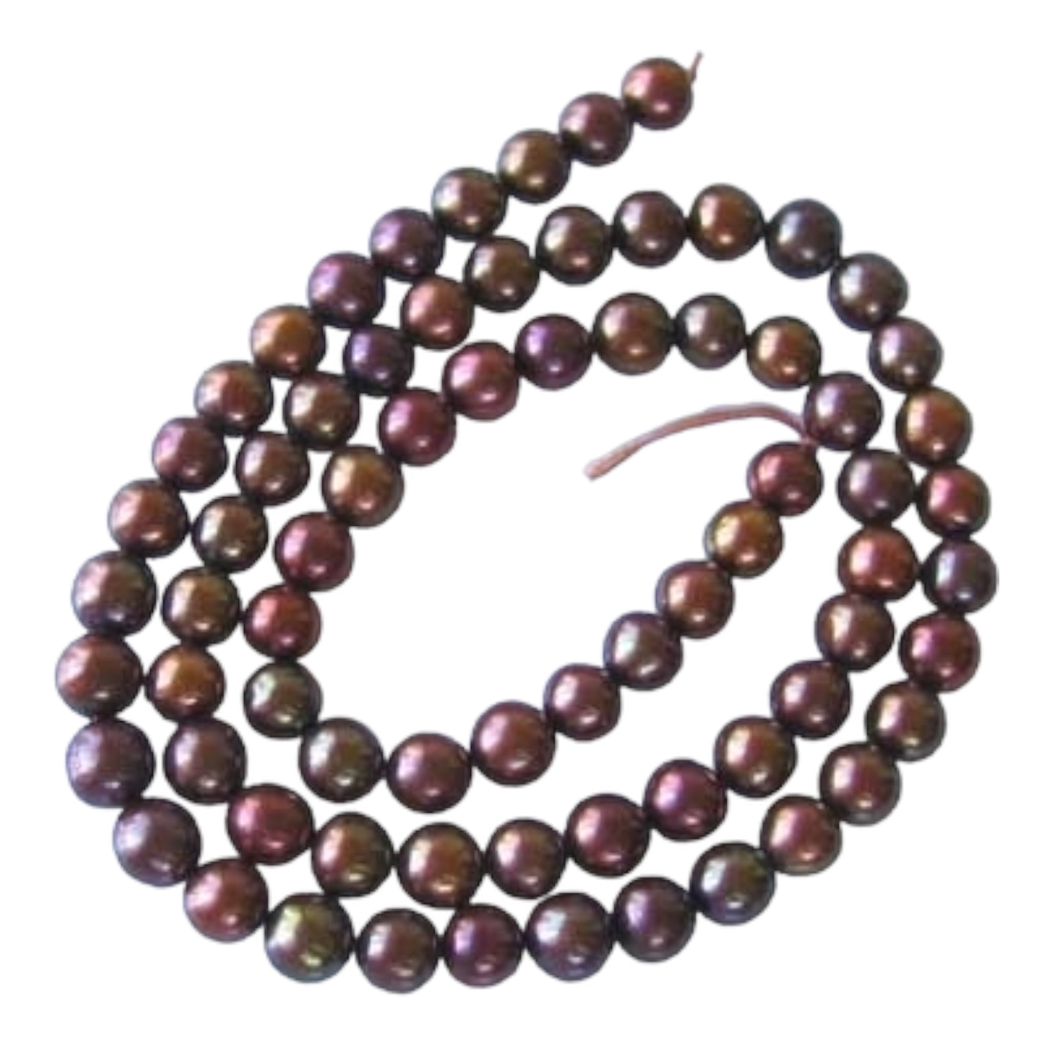 Harvest Berry Cocoa FW Pearls Strand | 5mm | Red-Cocoa| 75Pearls ...