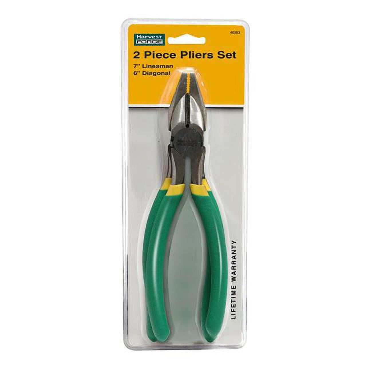Harvest Forge 40553 Diagonal & Linesman Pliers - 2 Piece - Walmart.com