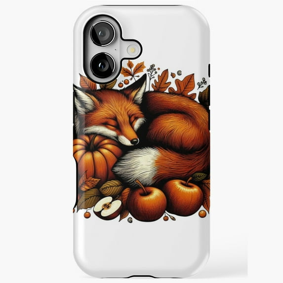 Harvest Fox Cute Protective Case for iPhone 11 12 13 14 15 16 17 Pro ...