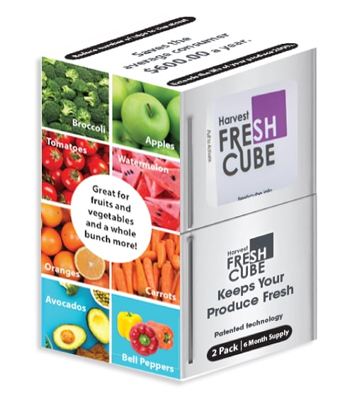 Harvest Fresh Natural Cube Double Pack for Extended Shelf Life of ...