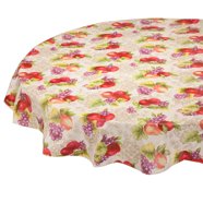Heritage Vinyl Elastic Table Cover with Fleece Backing in 3 Sizes ...