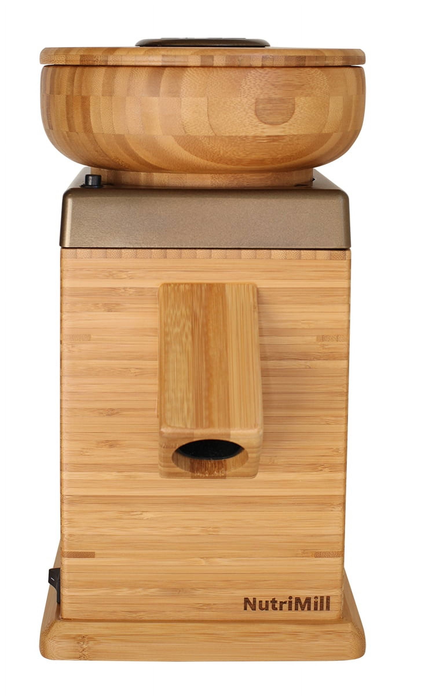 Harvest Heavy-Duty Grain Mill with Stone Dry Flour Grinder - Gold Trim ...