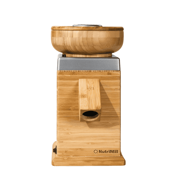 Harvest Grain Mill - Silver Trim, Corundum Stone Flour Grinder & Grain ...