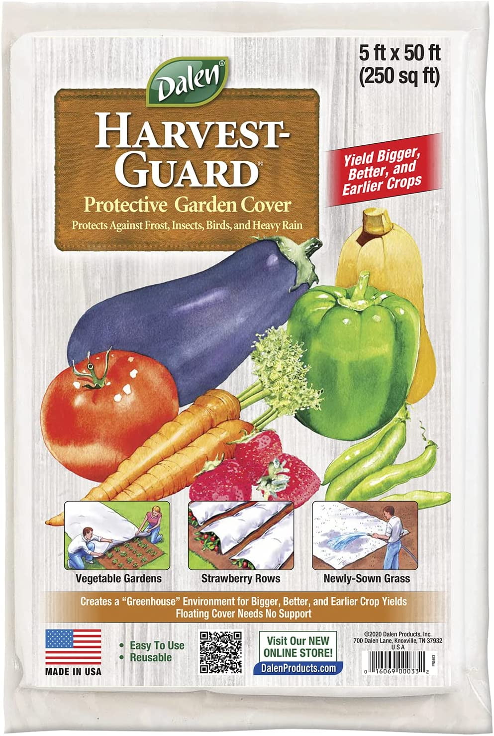 Harvest Guard Freeze Protection Plant Cover, Floating Frost Blanket for ...