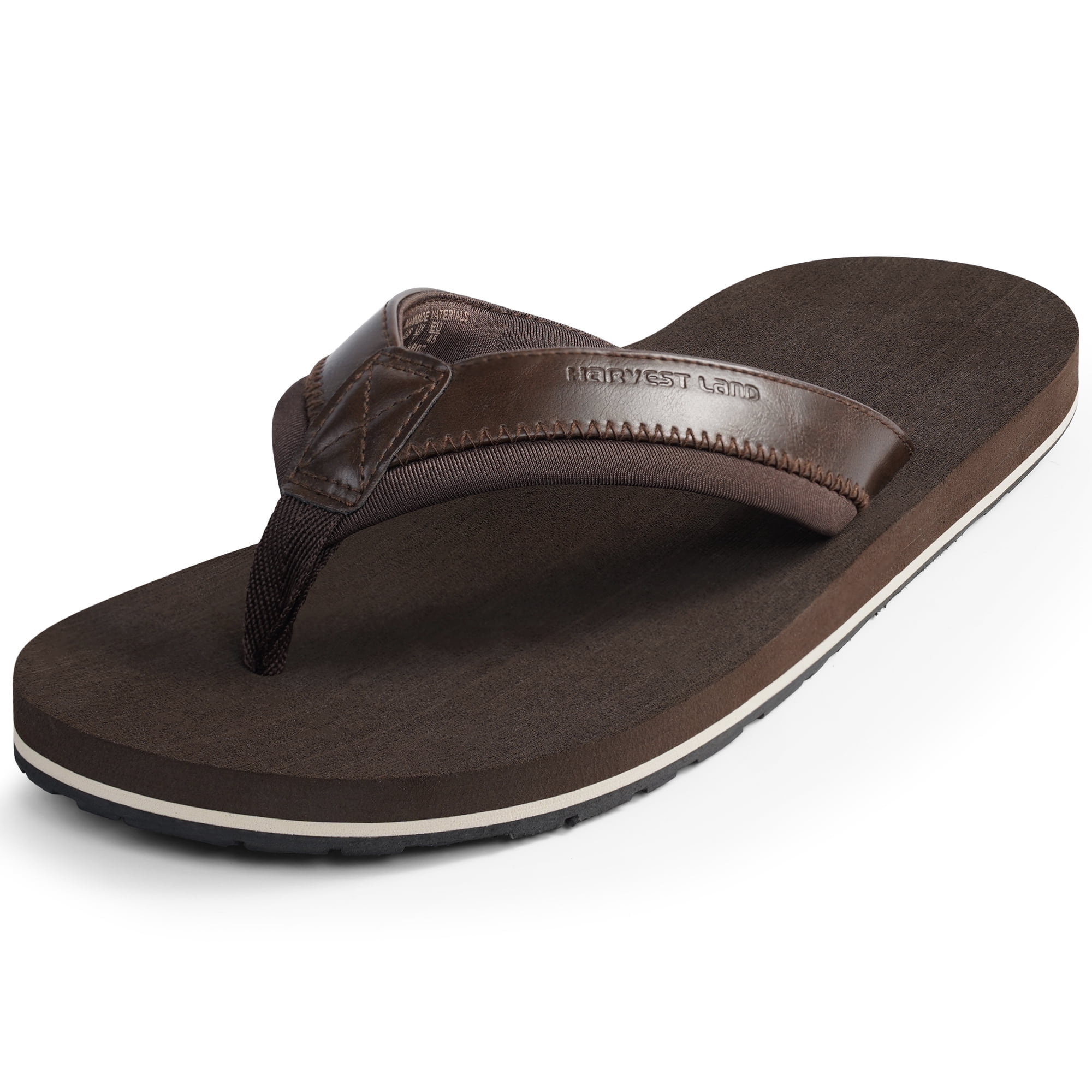 Harvest Land Men's Flip Flops Sandals, Arch Support, Comfortable Summer ...
