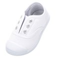 HARVEST LAND Toddler Sneakers Girls Canvas Shoes Cute Slip on White ...