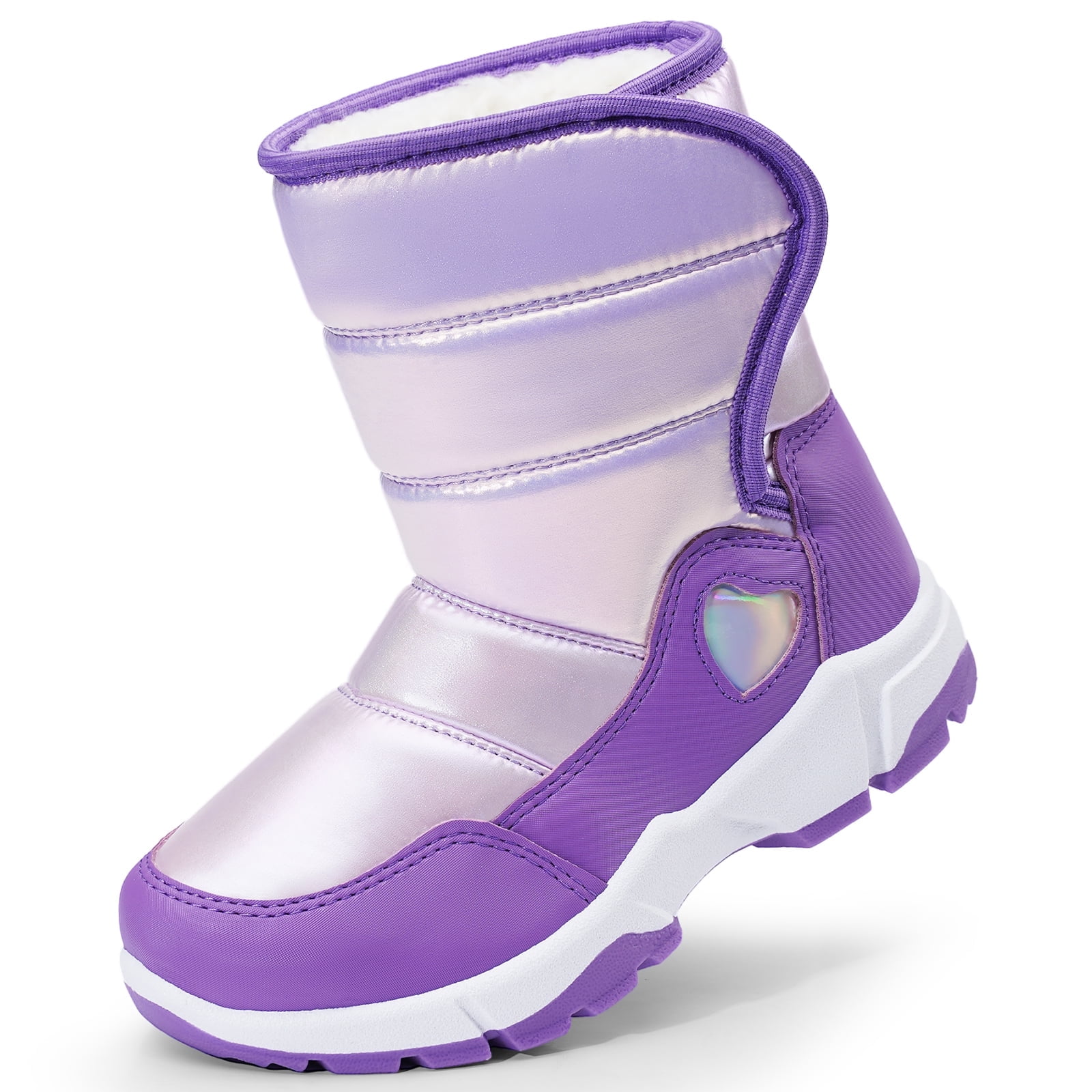 Harvest Land Toddler Girls Snow Boots Kids Winter Warm Boots Waterproof ...