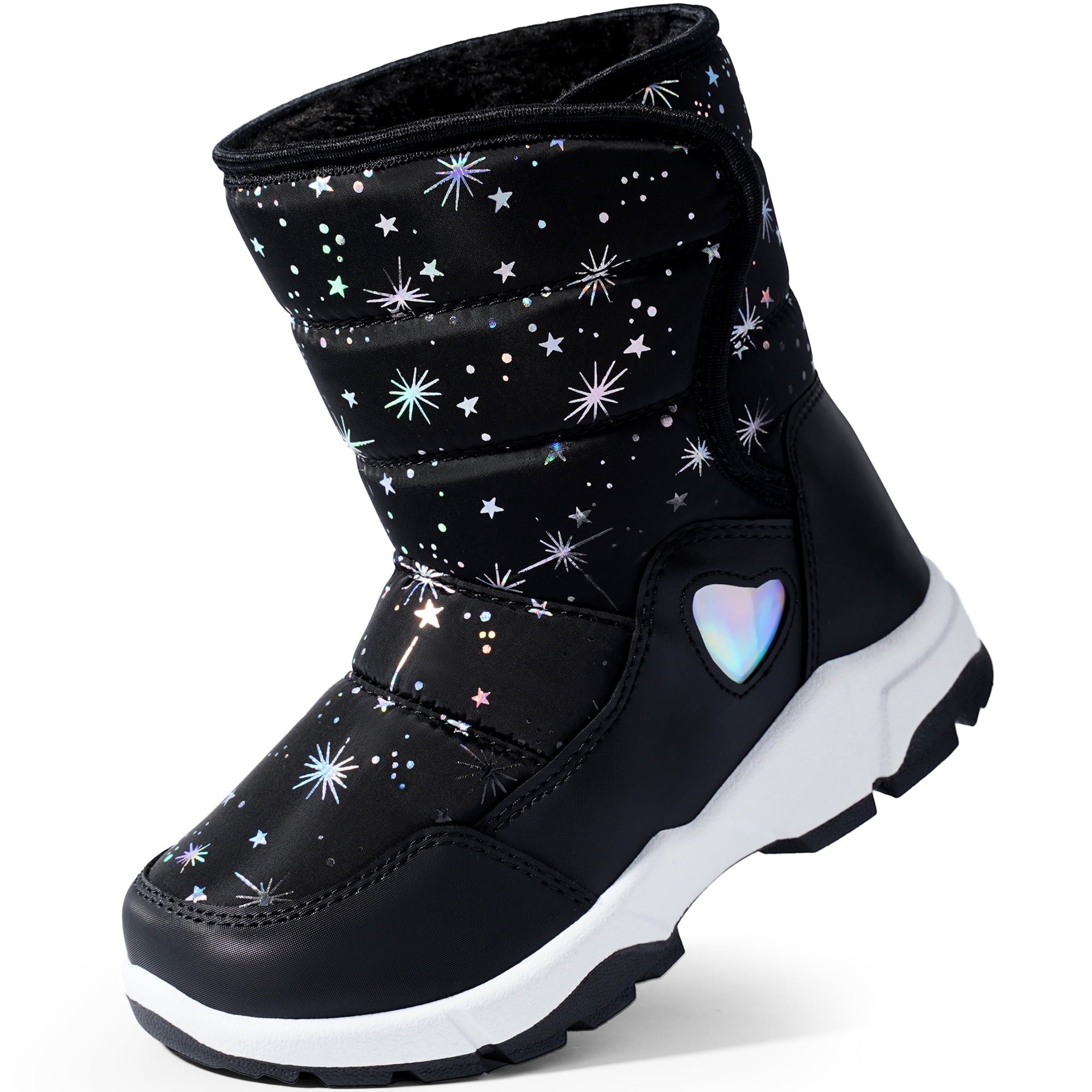 Harvest Land Toddler Girls Snow Boots Kids Winter Warm Boots Waterproof ...