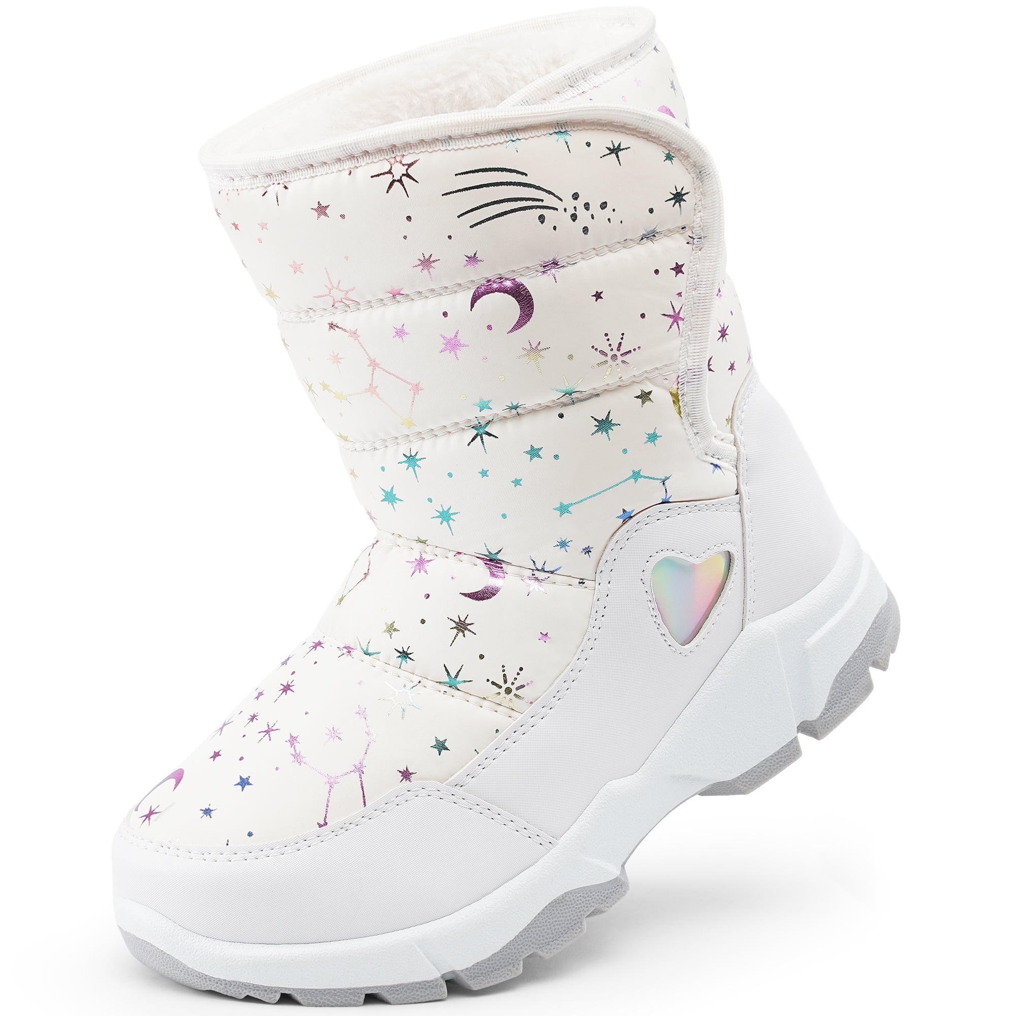 Harvest Land Toddler Girls Snow Boots Kids Winter Warm Boots Waterproof ...