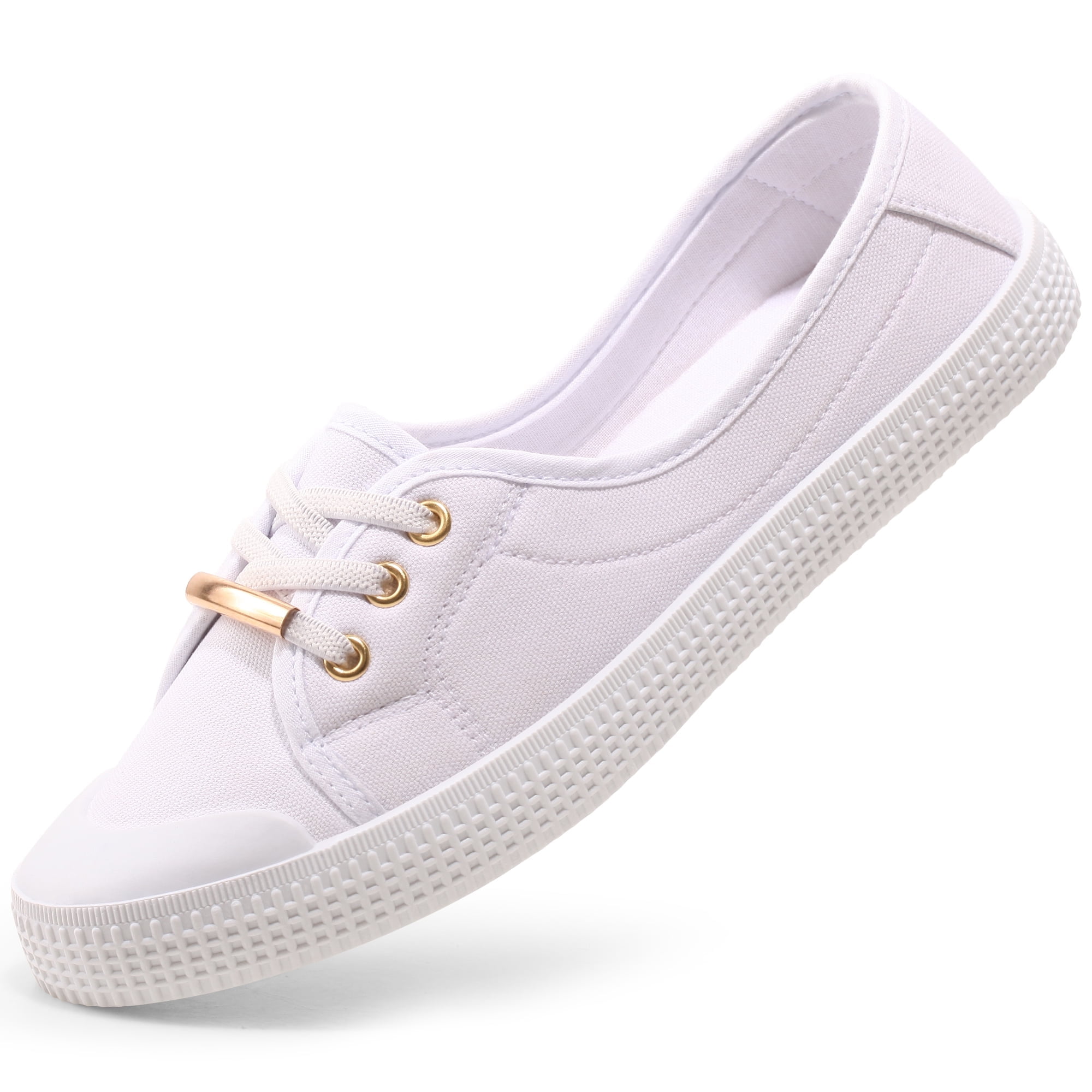 Harvest Land Women's Low Top Canvas Shoes Fashion Flat Slip on Sneakers ...