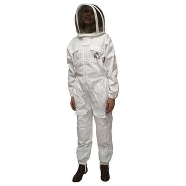 XL Professional Cotton Full Body Beekeeping Bee Keeping Suit, with Veil ...