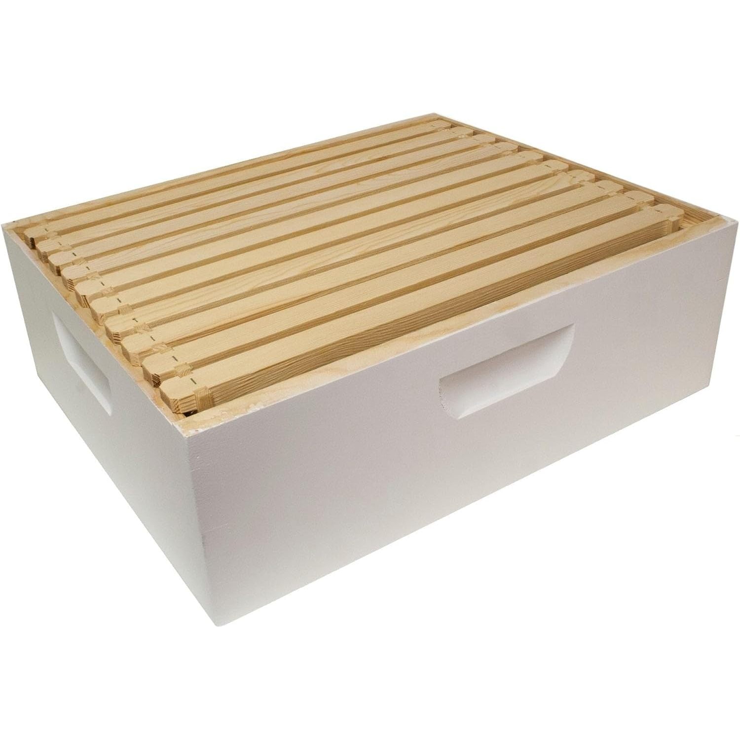 Harvest Lane Honey WWBCM-102 Medium Honey Box with frames and ...