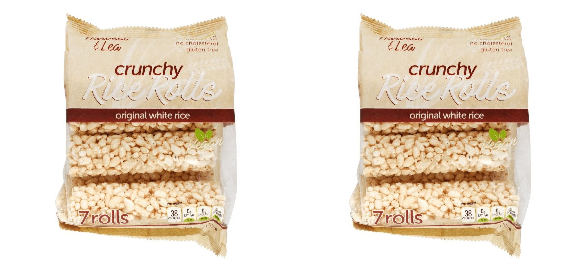 Harvest & Lea Crunchy Rice Rolls Original White Rice Vegan - 7 rolls 2. ...