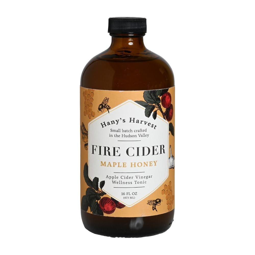 Harvest Maple Honey Fire Cider – 16 fl oz Glass Bottle | All-Natural, Small-Batch, Handcrafted ...