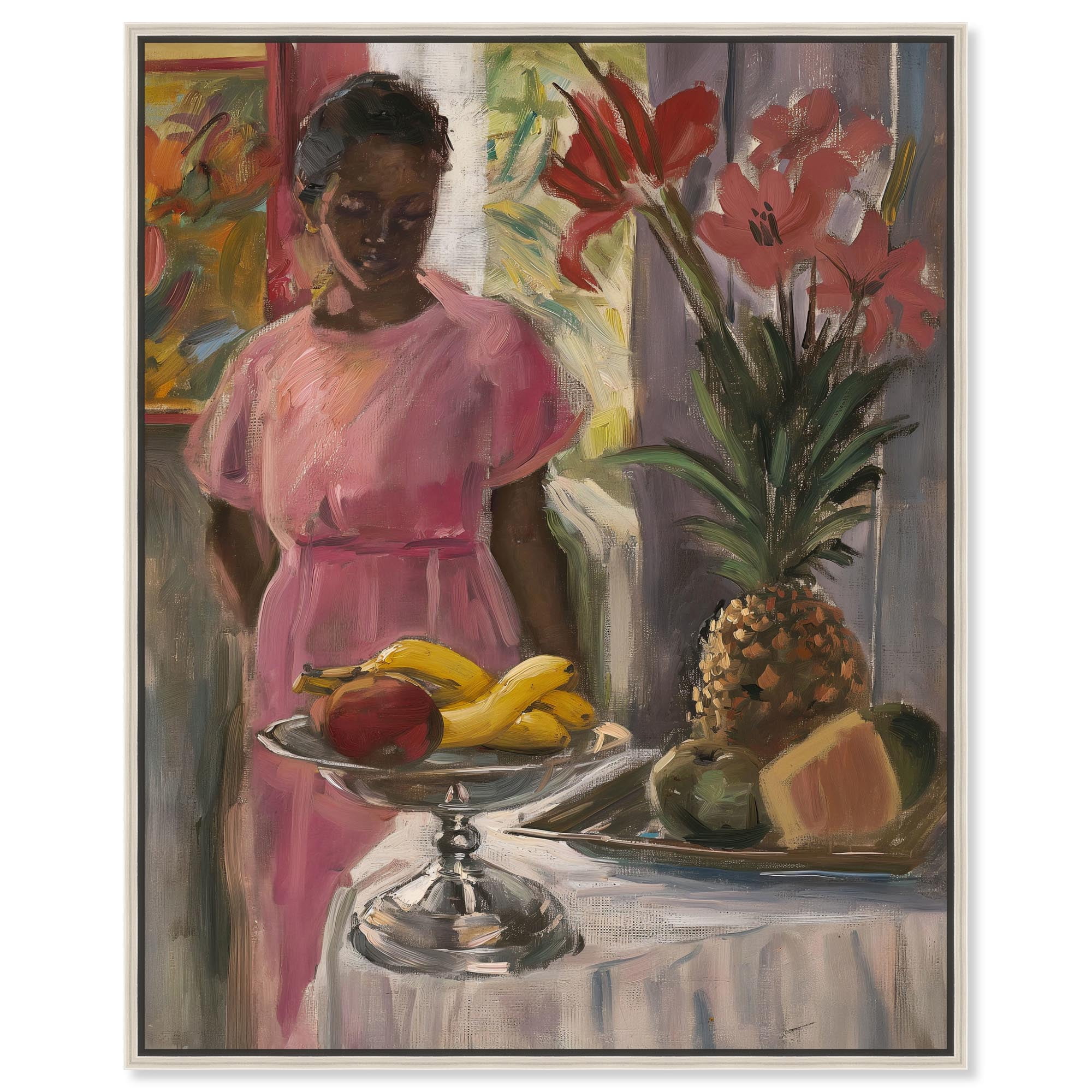 Harvest Muse Canvas Classic Portraits by Art Remedy, Silver Frame, 20 ...