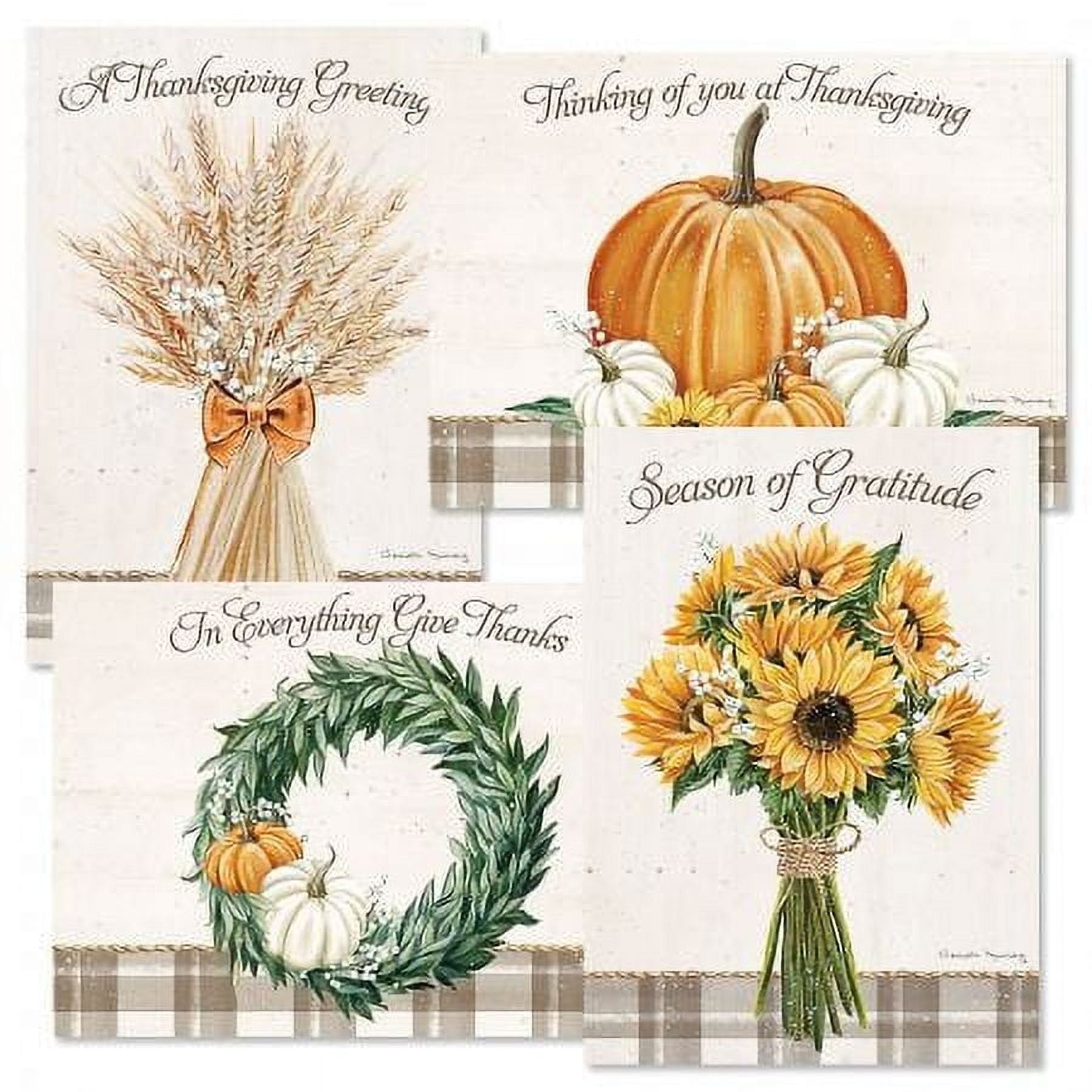Current Harvest Notes Thanksgiving Greeting Cards Set - Set of 8 Large ...
