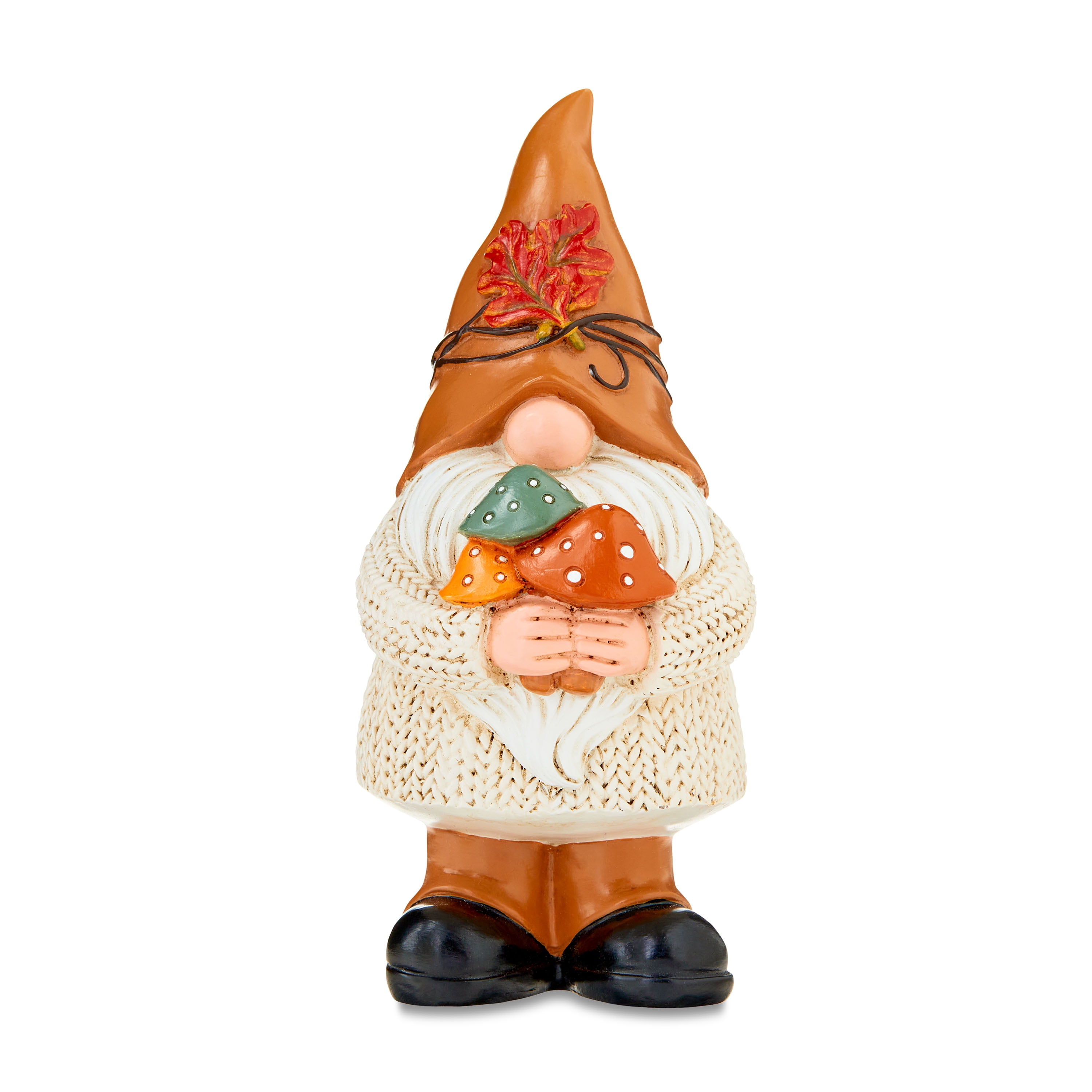 Harvest Orange Mushroom Gnome Decoration, 6 in, by Way To Celebrate ...