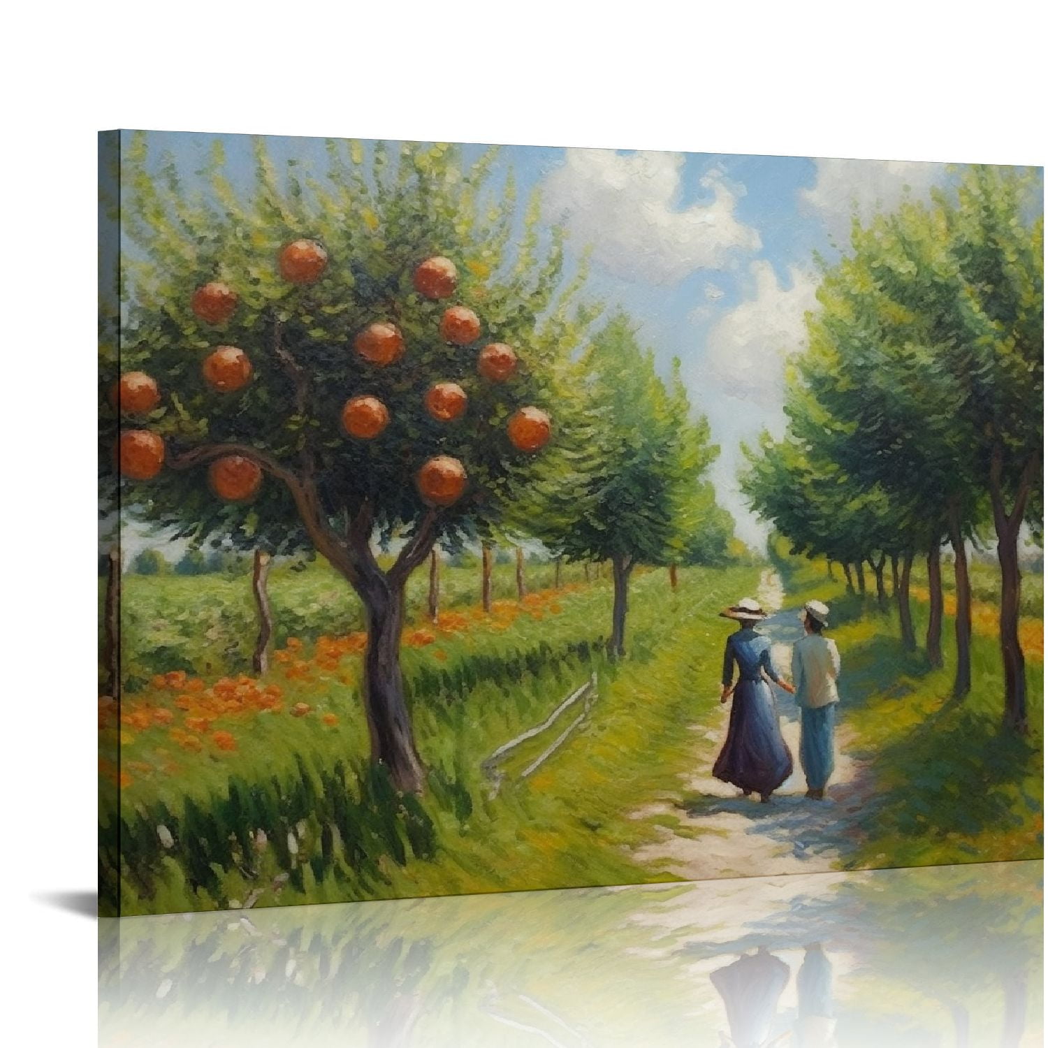 Harvest Orchard Wall Art Print Canvas Paintings - Autumn Artwork Poster ...