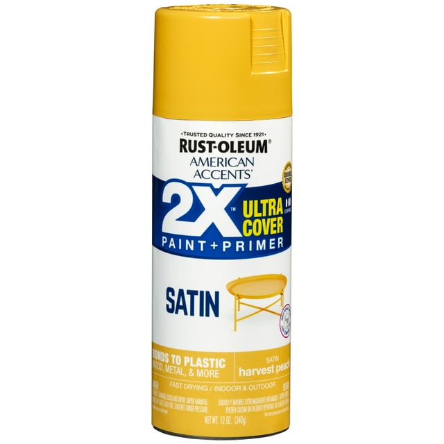 Harvest Peach, Rust-Oleum American Accents 2X Ultra Cover Satin Spray ...