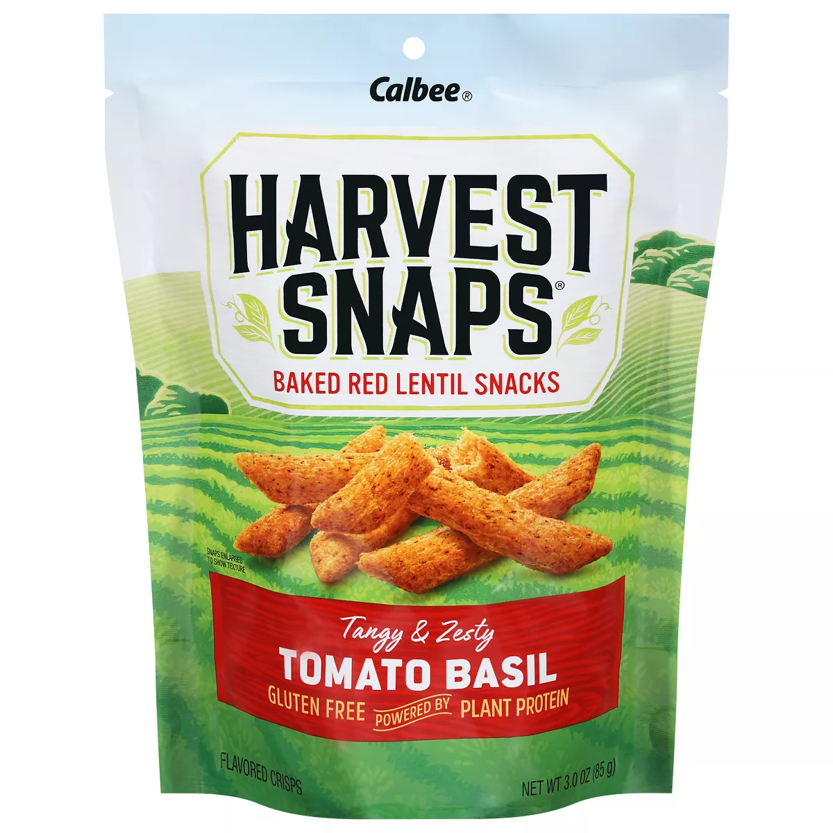 Harvest Snaps - 3oz Red Lentil Snack Crisps Tomato Basil - Walmart.com