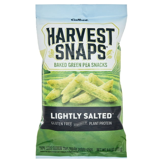 Harvest Snaps Baked Green Pea Snacks, Lightly Salted Gluten Free Veggie Crisps, 6 oz - Walmart.com