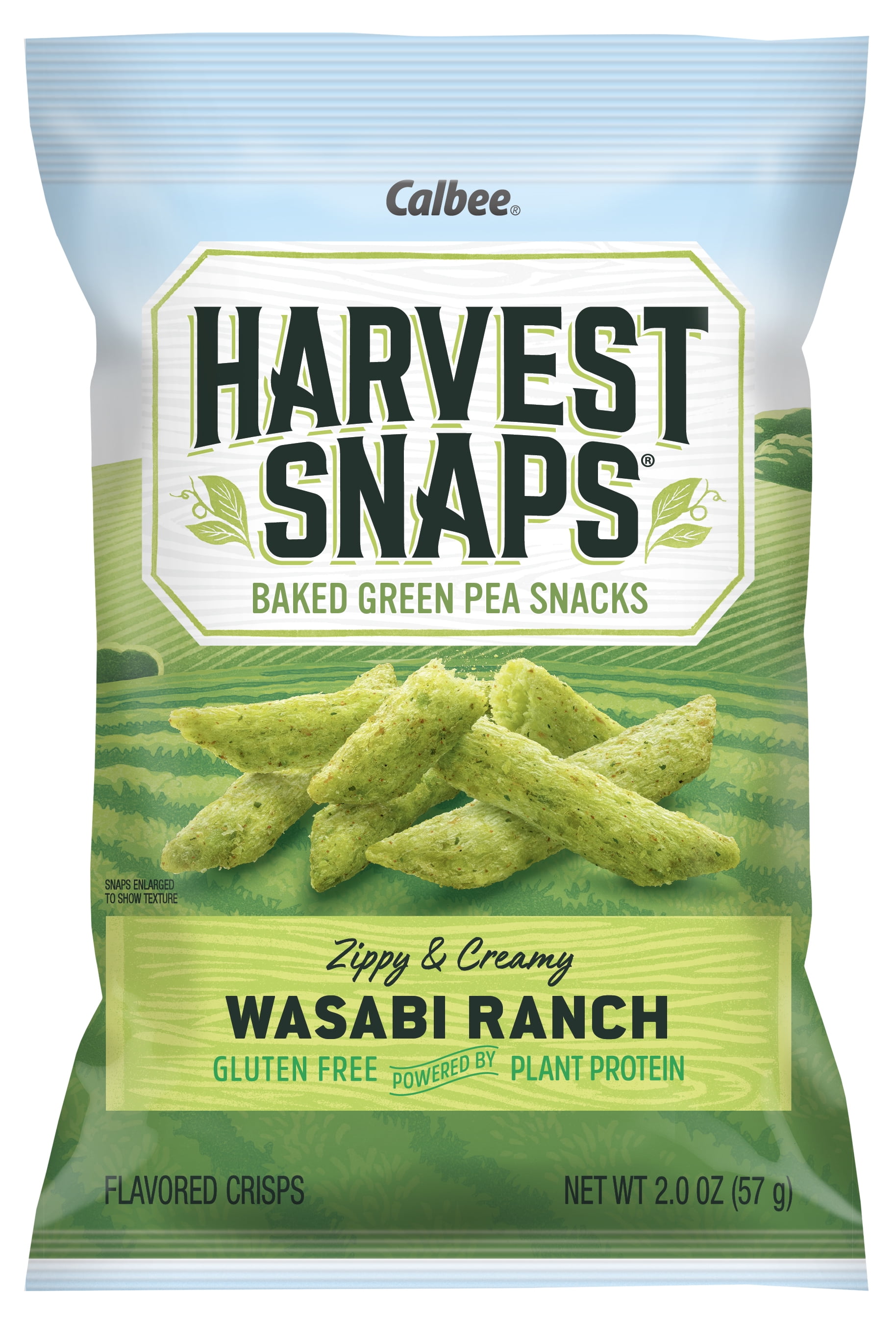 Harvest Snaps Gluten Free Wasabi Ranch Green Pea Snack Chips, 2 oz ...