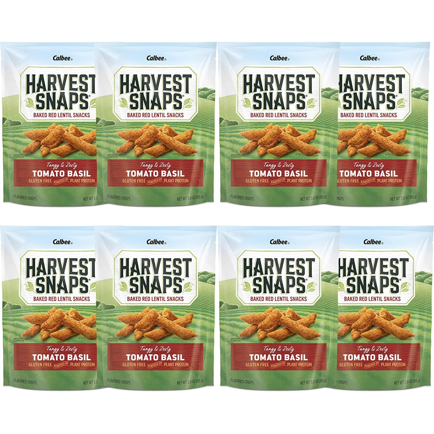 Harvest Snaps (Tomato Basil Snack Crisps, 3 Oz 8 Snack Packs) - Walmart.com