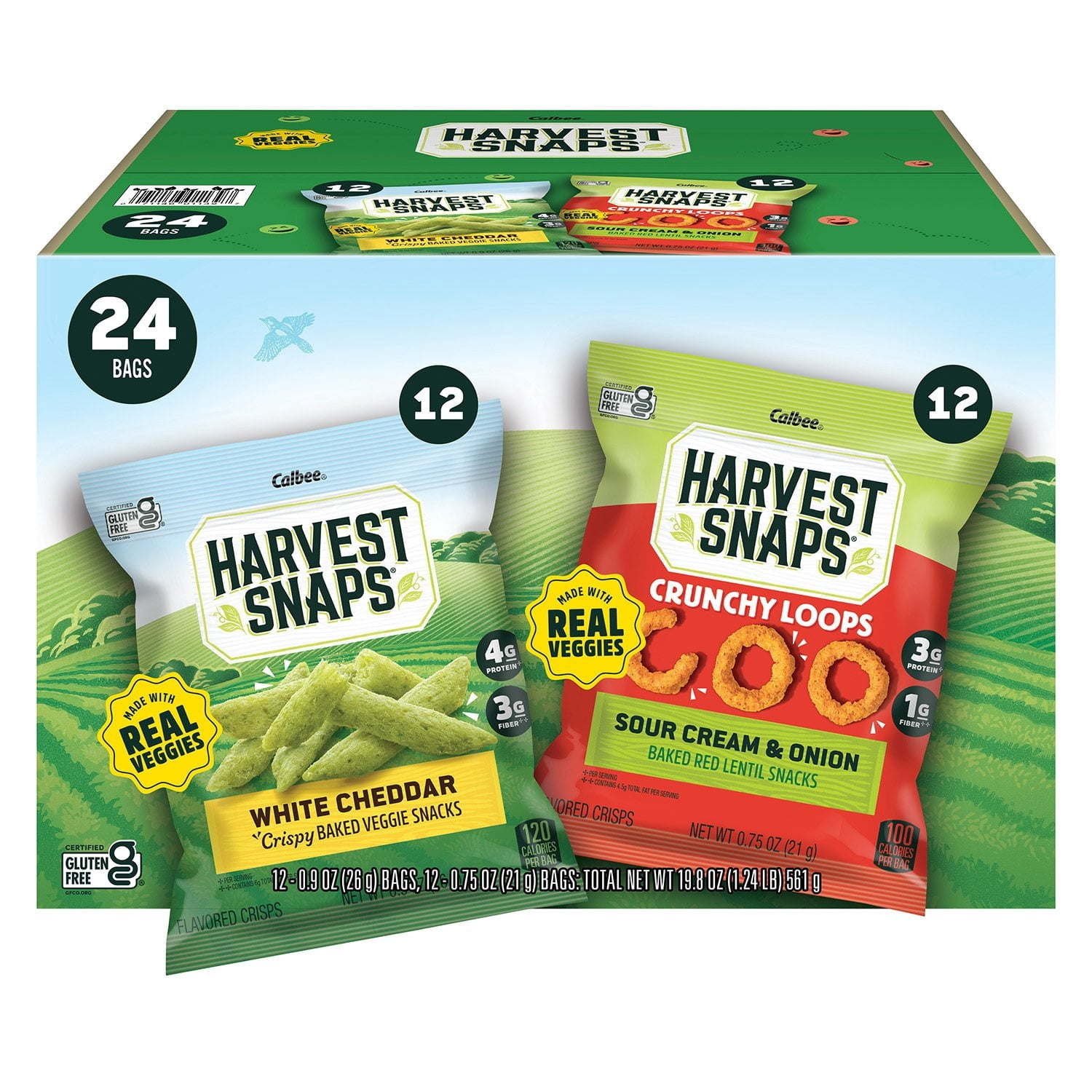 Harvest Snaps Variety Snack Pack, 24 Pack - Walmart.com
