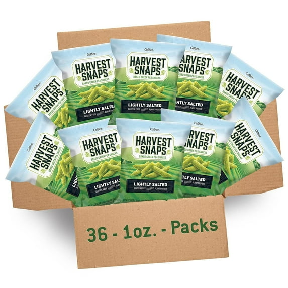 Harvest Snaps Healthy Veggie Chips, Baked Peas, Single Serving Snack ...