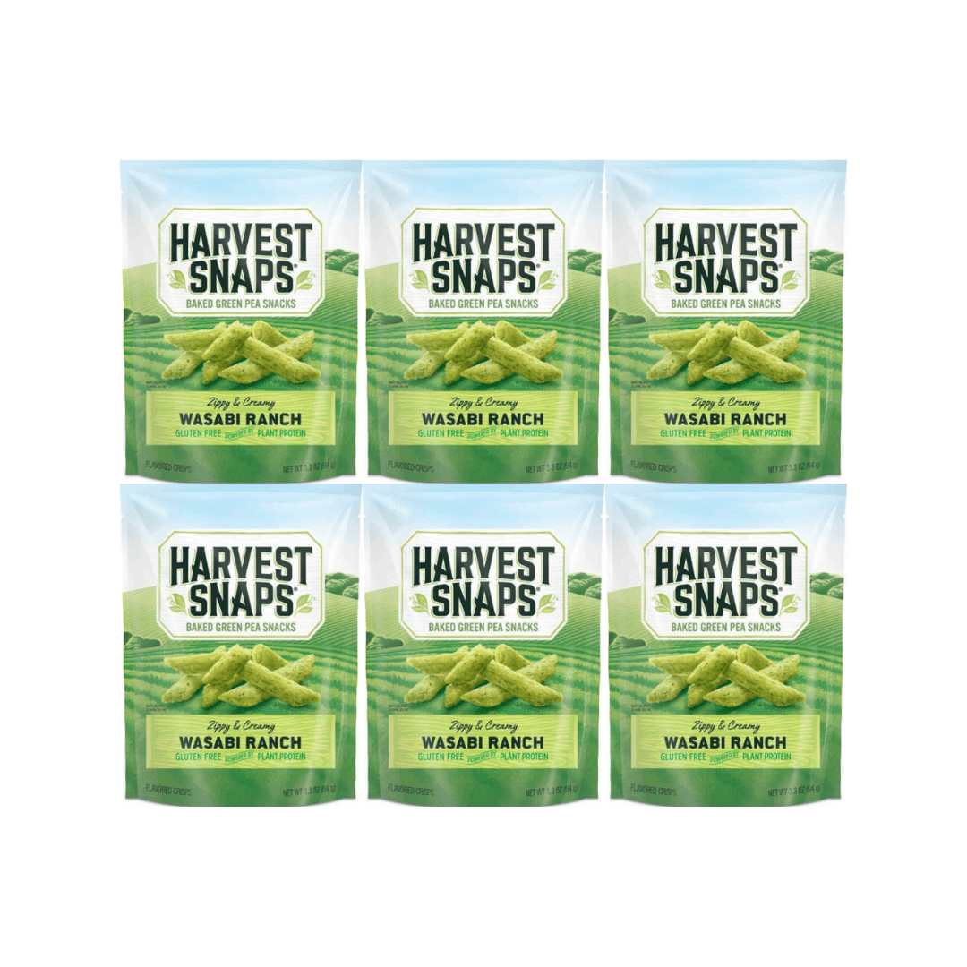 Harvest Snaps Veggie Chips, Wasabi Ranch Flavor, Baked Snack Crisps ...