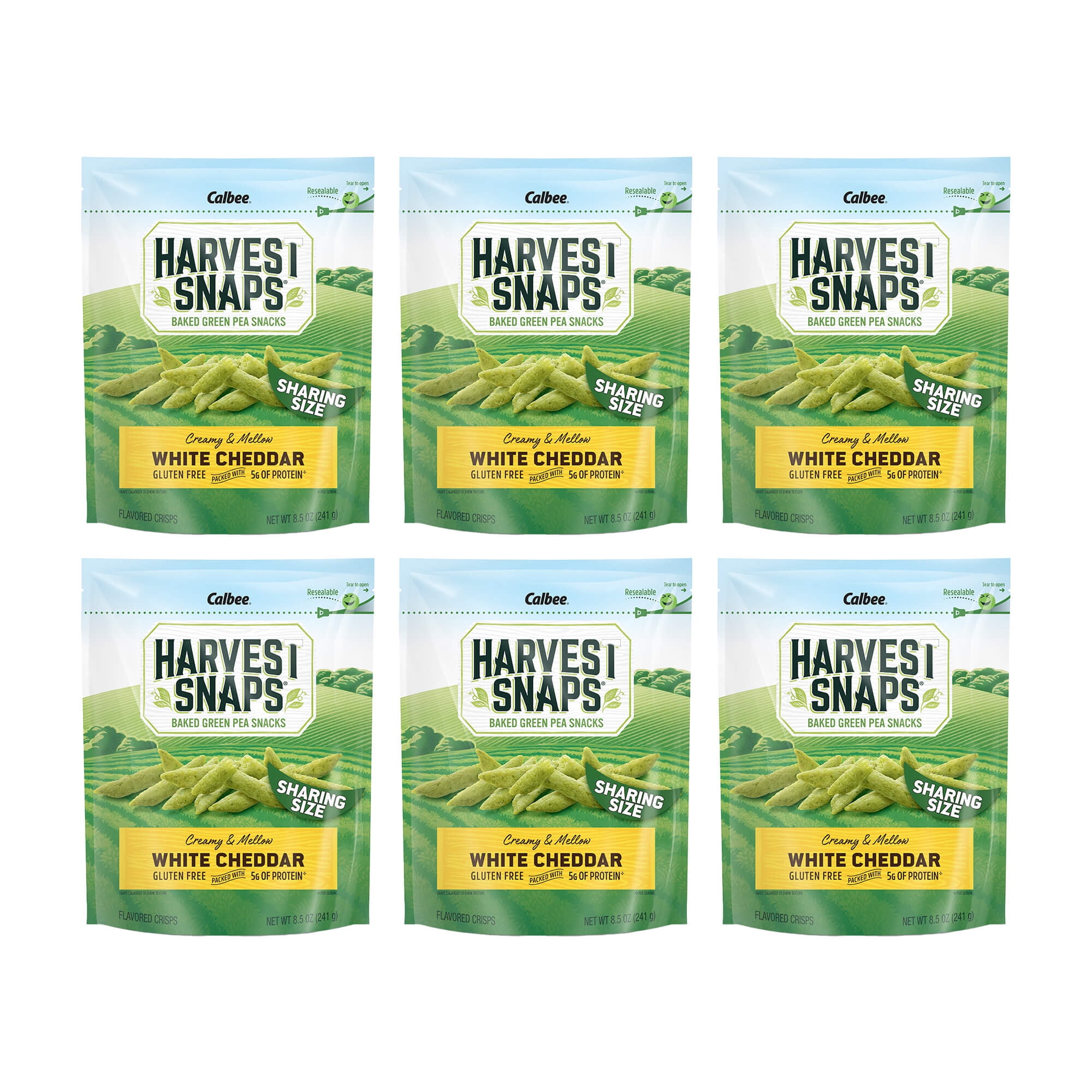 Harvest Snaps Veggie Chips | White Cheddar, 8.5 oz Bag (Case of 6 ...